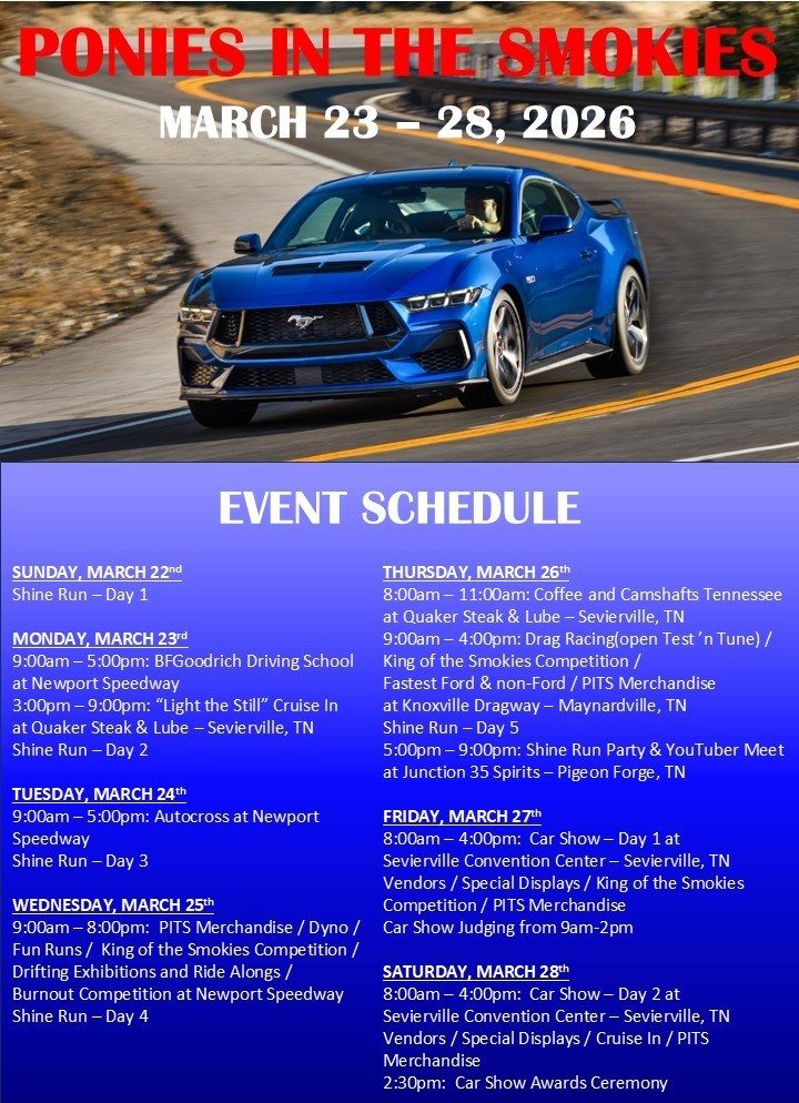Ponies In The Smokies 2023 Schedule